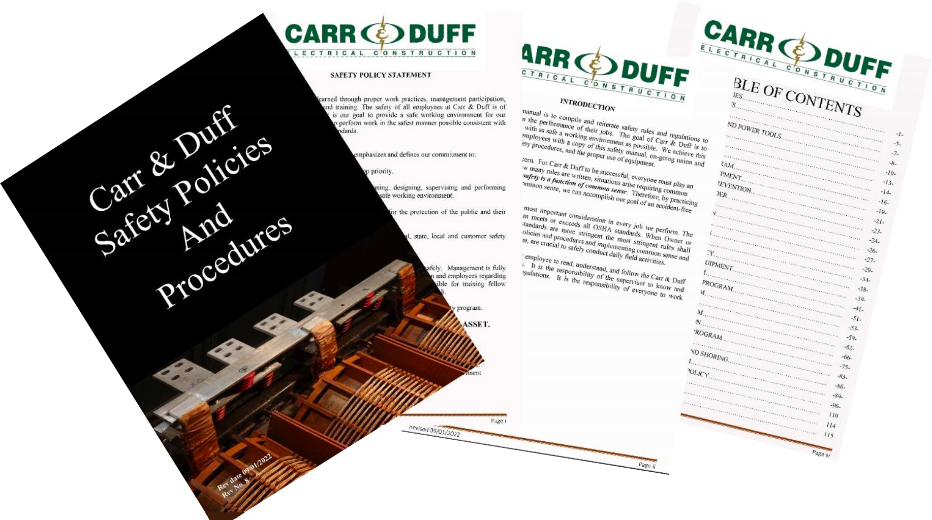 Safety Values & Policy – Carr & Duff